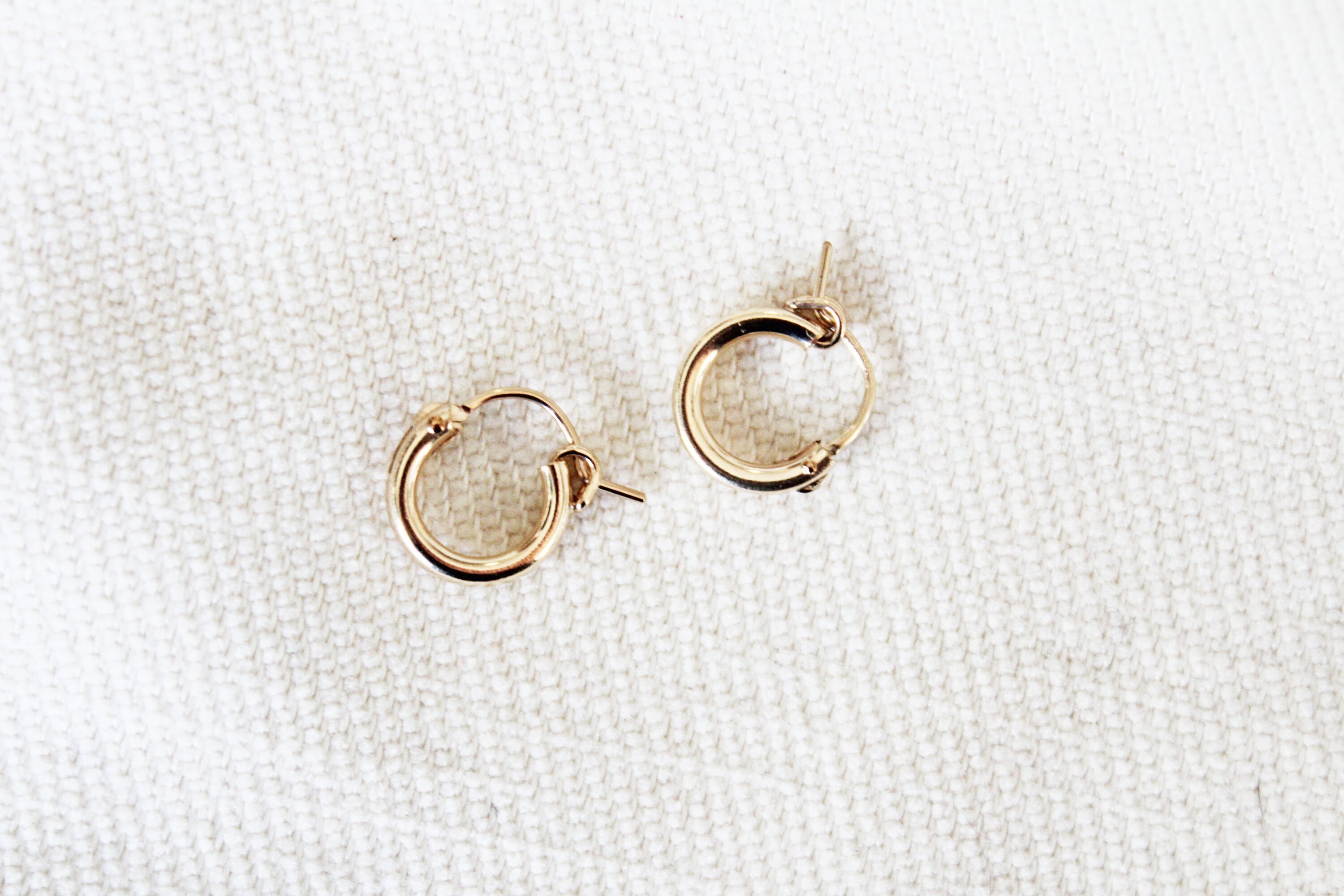 Tiny Gold Hoops Gold Hoops Huggie Hoops Small Gold Hoops | Etsy Canada