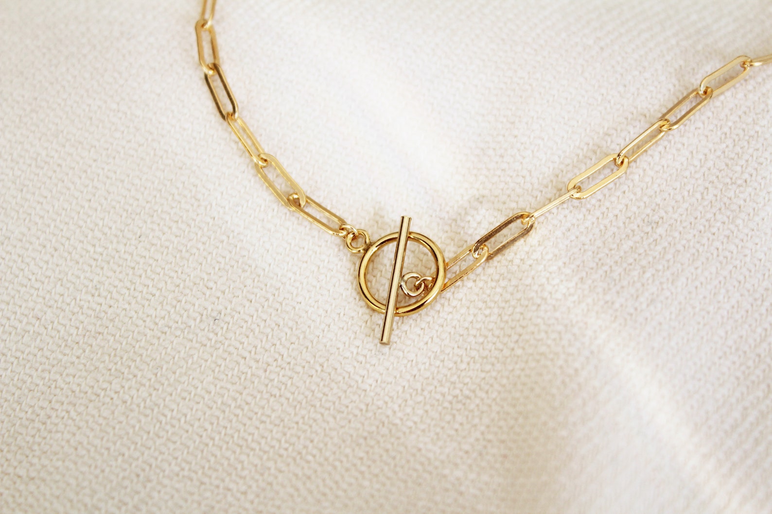 Gold Toggle Choker Gold Chain Choker Toggle Pendant Choker - Etsy