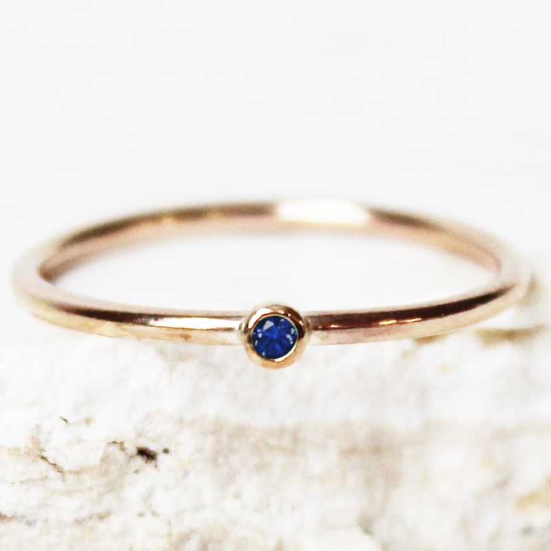 Sapphire Stack Ring - Etsy