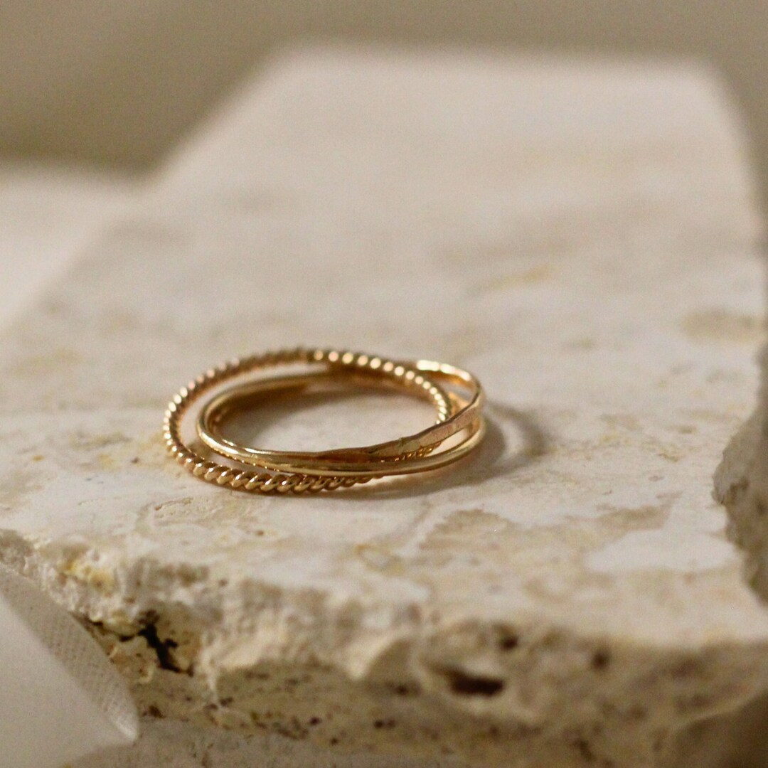 Anxiety Ring, Worry Ring, Meditation Ring, Interlocking Ring, Fidget ...