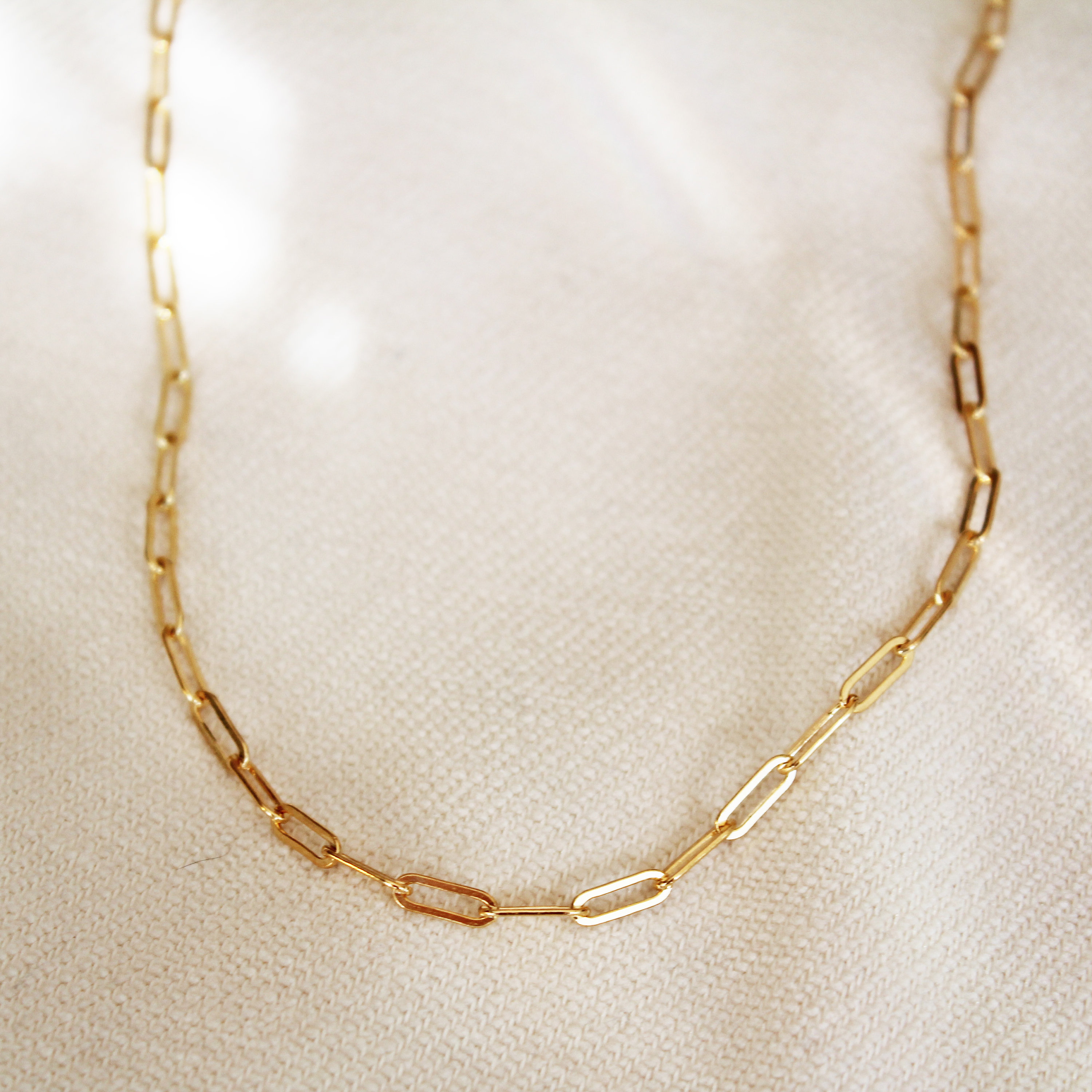 Gold Rectangle Necklace Gold Filled Necklace Dainty Gold - Etsy