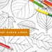 Printable Coloring Book Page - Fall Leaves Edition - Etsy