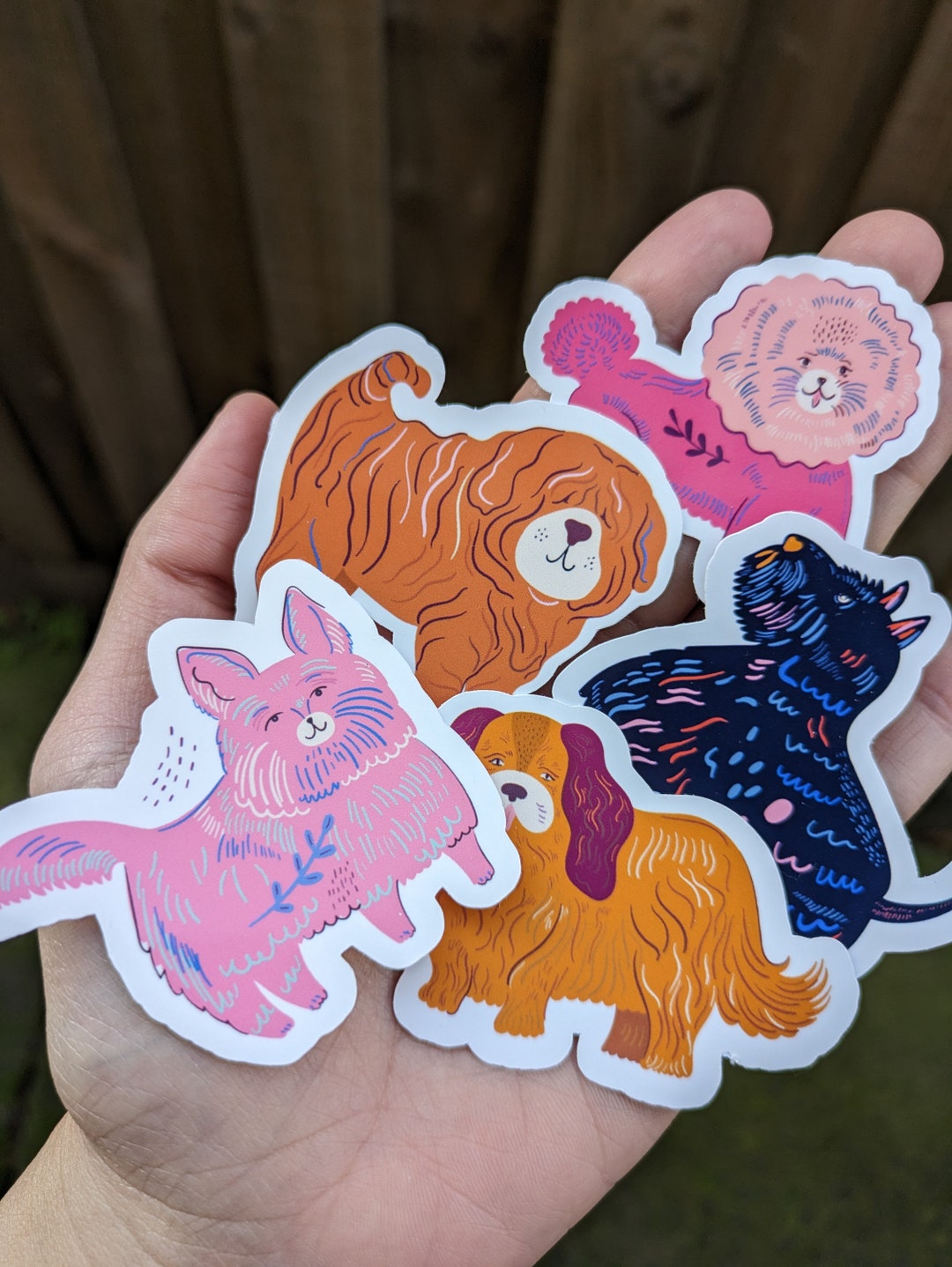 All the Dogs Die Cut Sticker Set Laptop Water Bottles Decal - Etsy