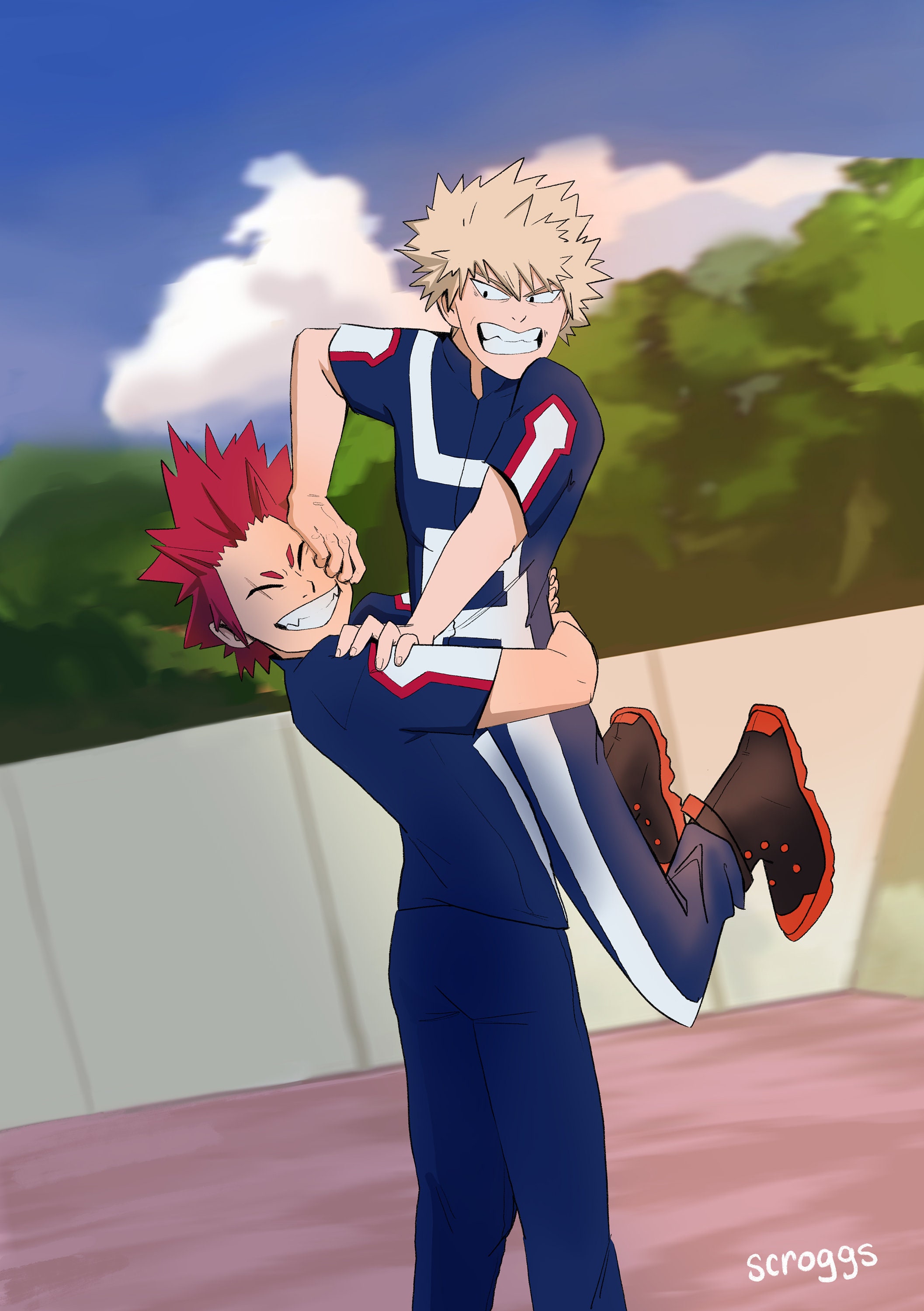 Kiribaku Mini Print - Etsy