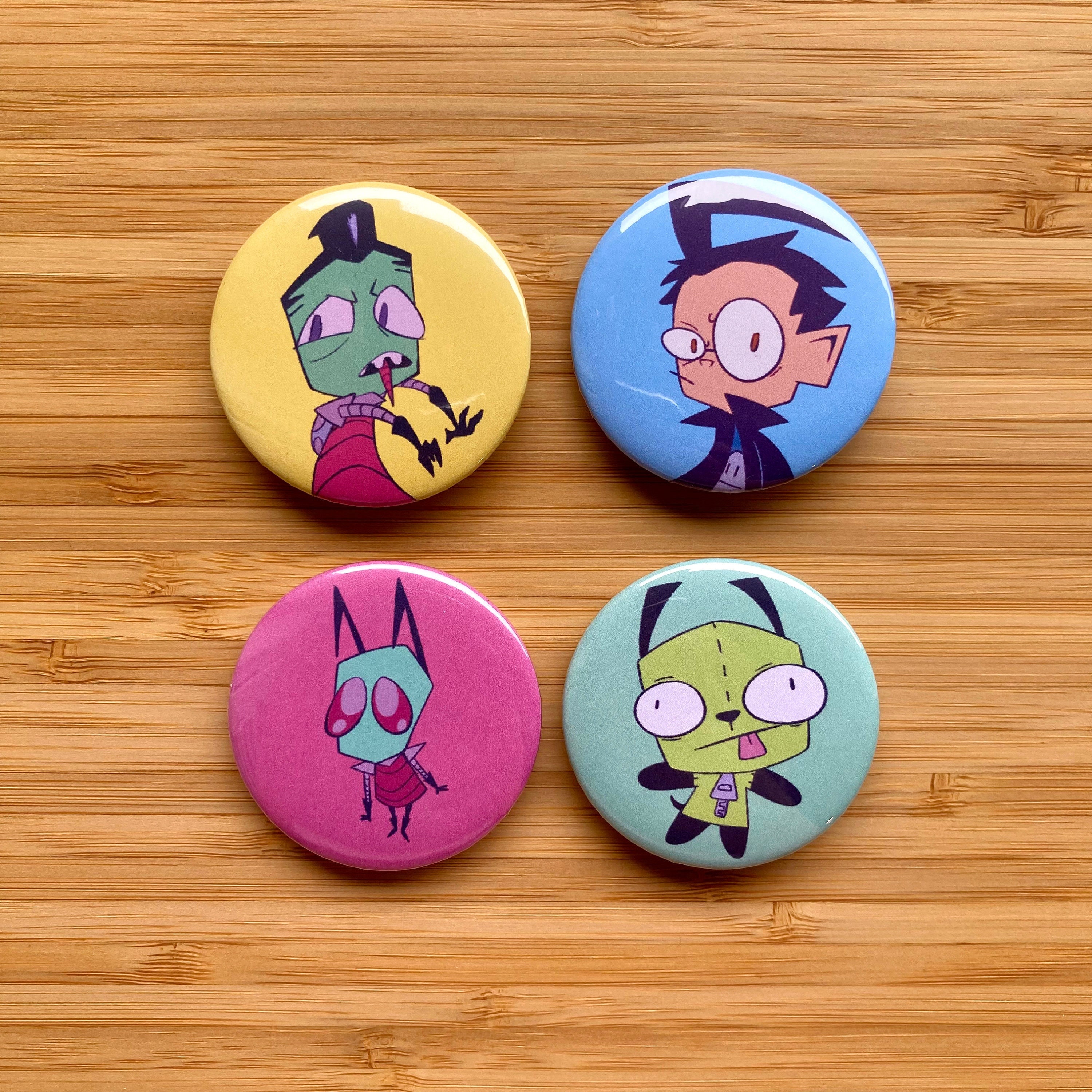 Invader Zim Badges - Etsy