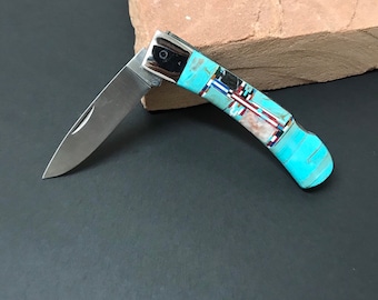 Turquoise Pocket Knife | Etsy