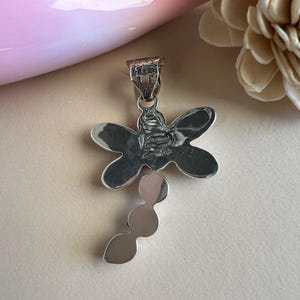 Pink Queen Conch Shell Sterling Silver Dragonfly Pendant - Etsy