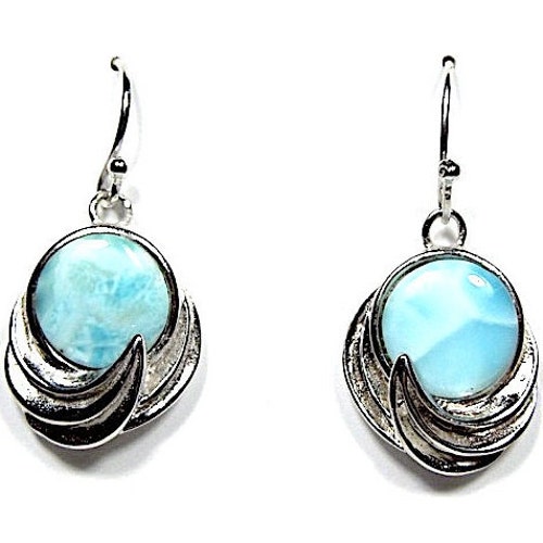 High Quality Genuine AAA Dominican Larimar Inlay 925 Sterling - Etsy