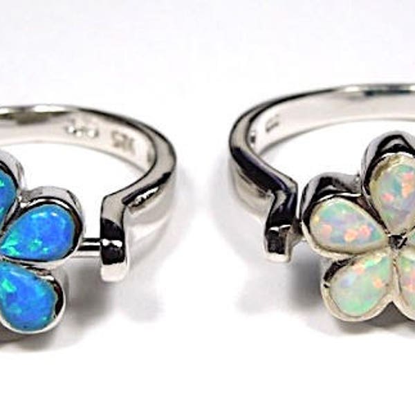 Opal Flower Ring - Etsy