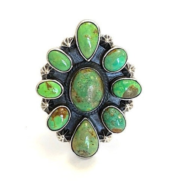 Green Turquoise Ring - Etsy