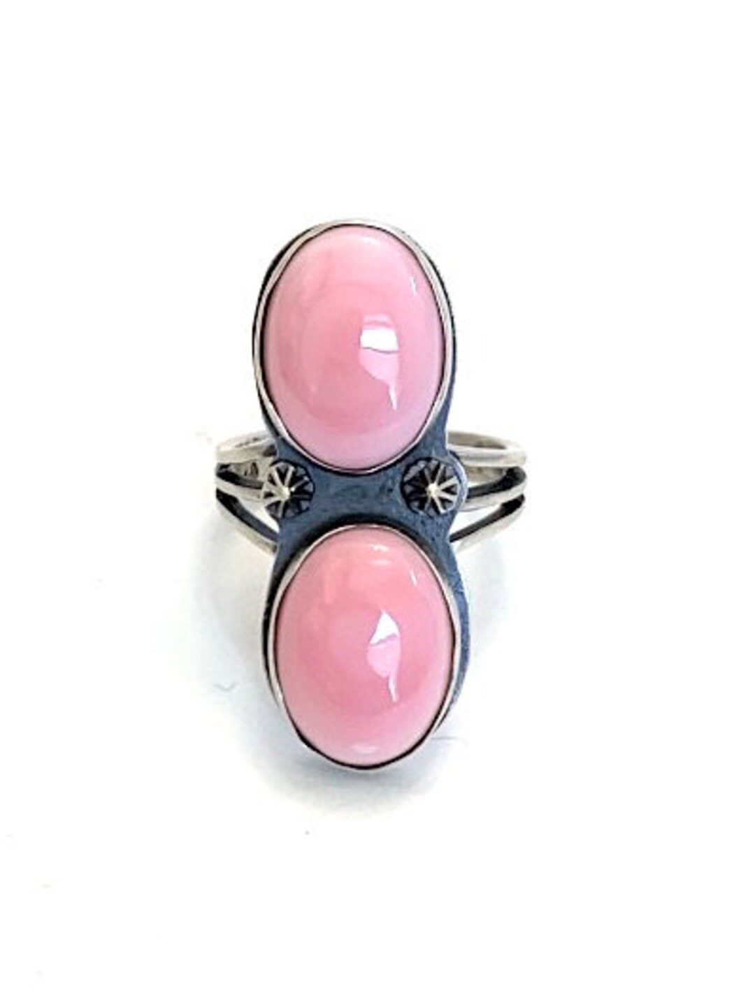 Pink Conch Shell Ring Sz 6,7,8,9. Navajo Made and 925 Sterling Silver ...