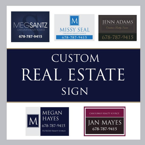 Custom Real Estate Sign. Realtor. Yard Sign. Brand Graphic. | Etsy
