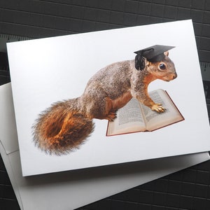 Smart Squirrel Graduation Card - Etsy