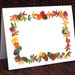 October Leaves Printable Border Fall Digital Border - Etsy