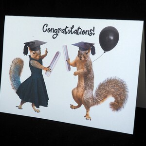 Grad Squirrels Printable Graduation Card Digital Squirrel - Etsy