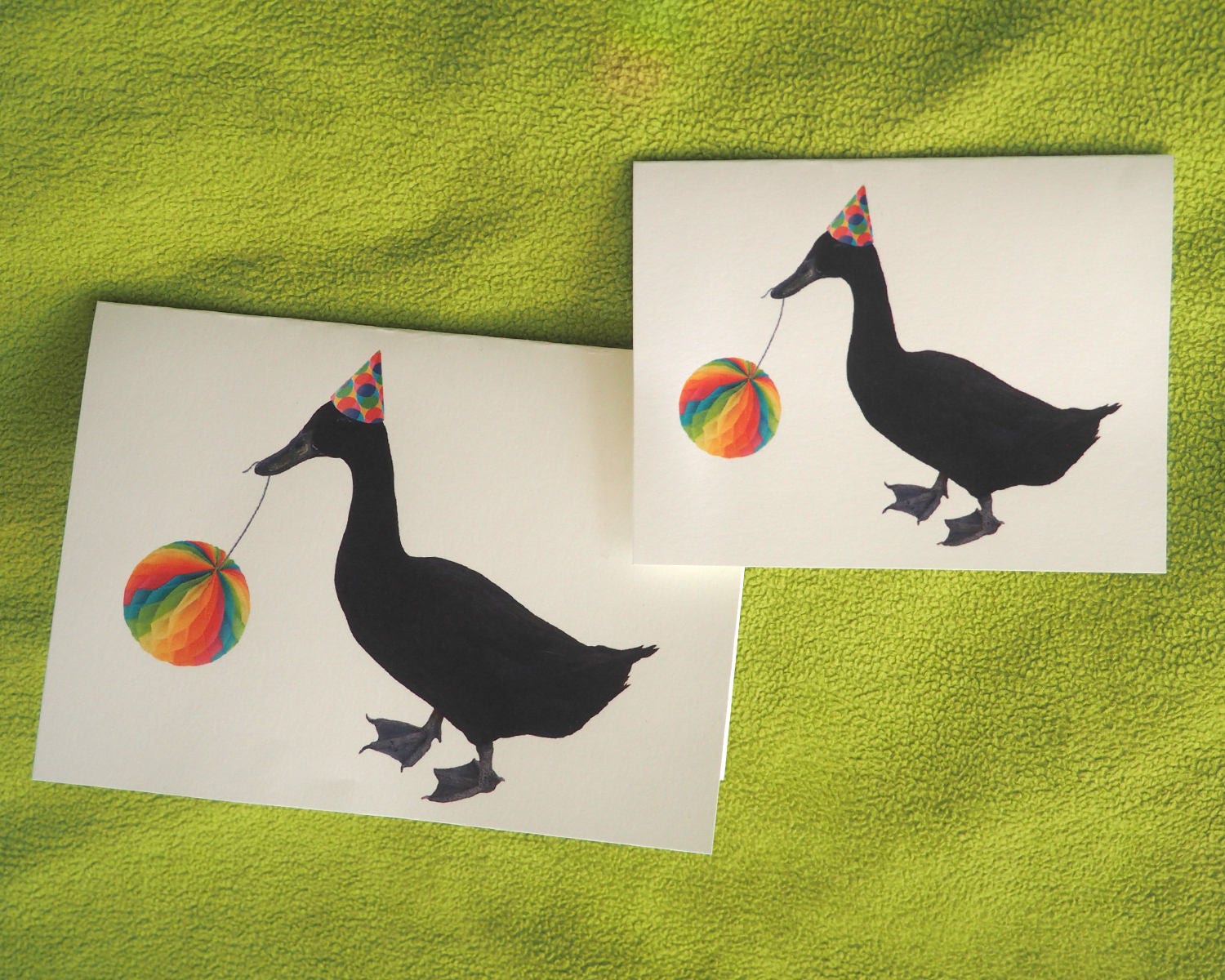 Party Duck Printable Birthday Card Digital Party Card - Etsy