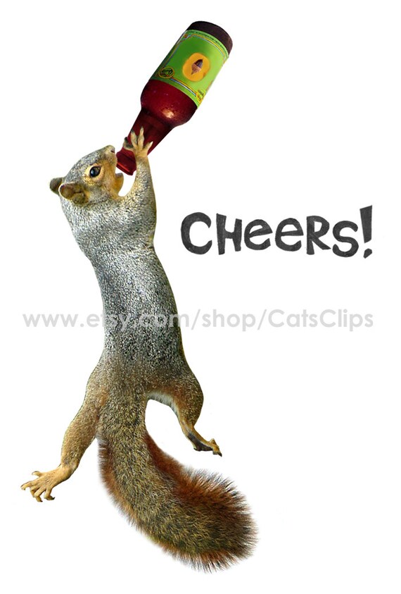 Squirrel Beer Bottle