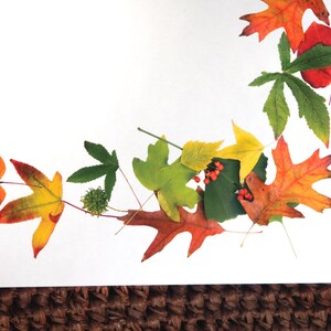 October Leaves Printable Border, Fall Digital Border - Etsy