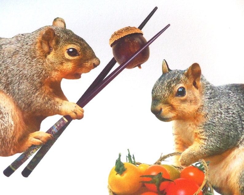 Squirrels Happy Thanksgiving Card - Etsy