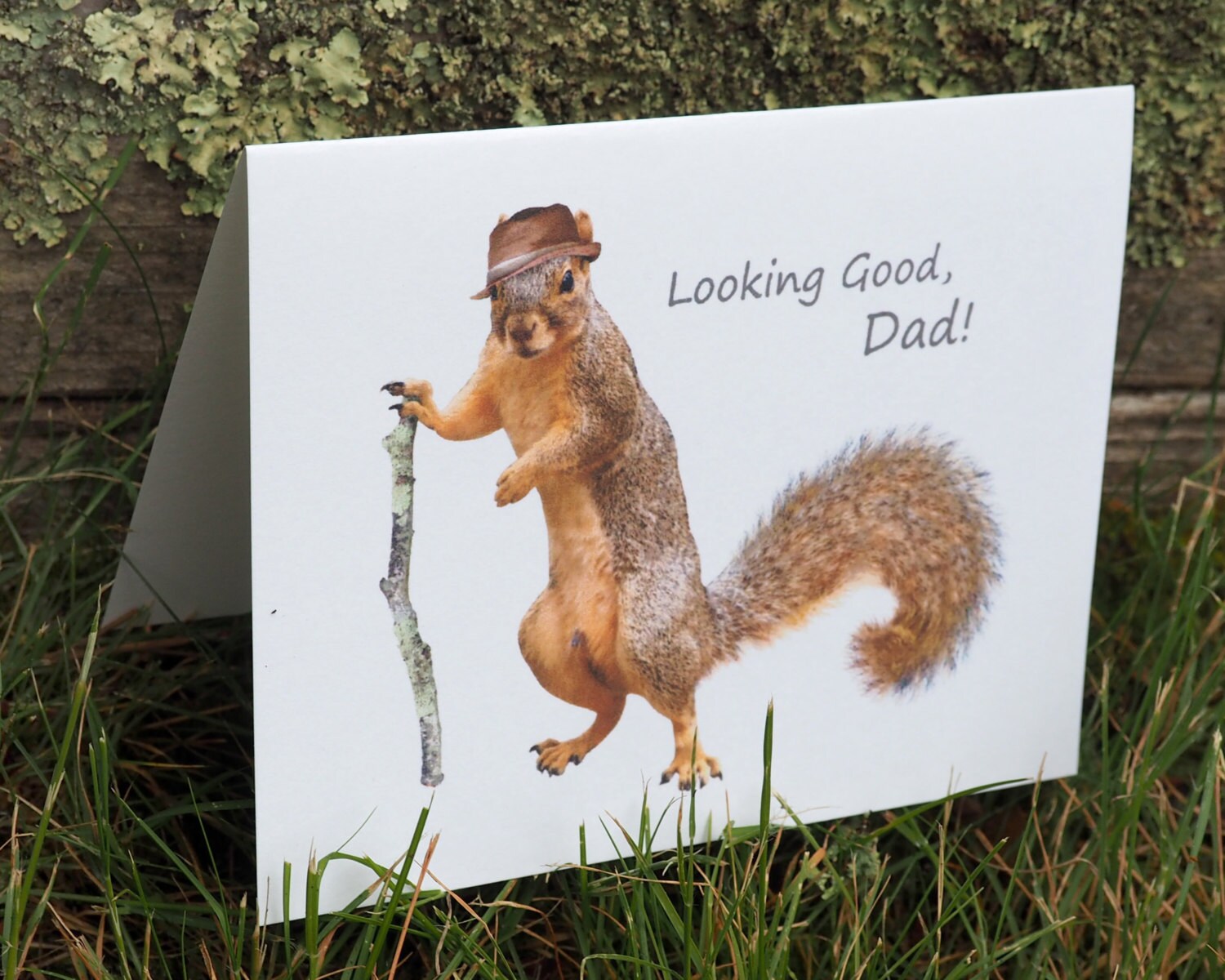 Squirrel Printable Father's Day Card - Etsy UK