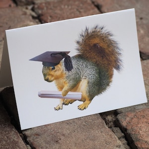 Squirrel Grad Printable Graduation Card - Etsy