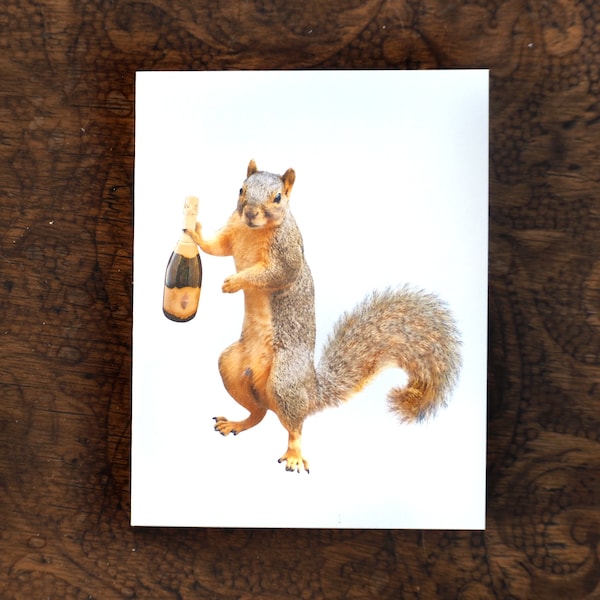 Squirrel Card - Etsy