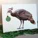 Santa Turkey Glitter Card, Thanksgiving Christmas Card - Etsy