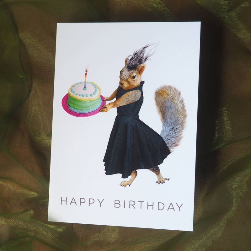 Squirrel Birthday - Etsy