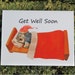Sleeping Squirrel Printable Get Well Card - Etsy
