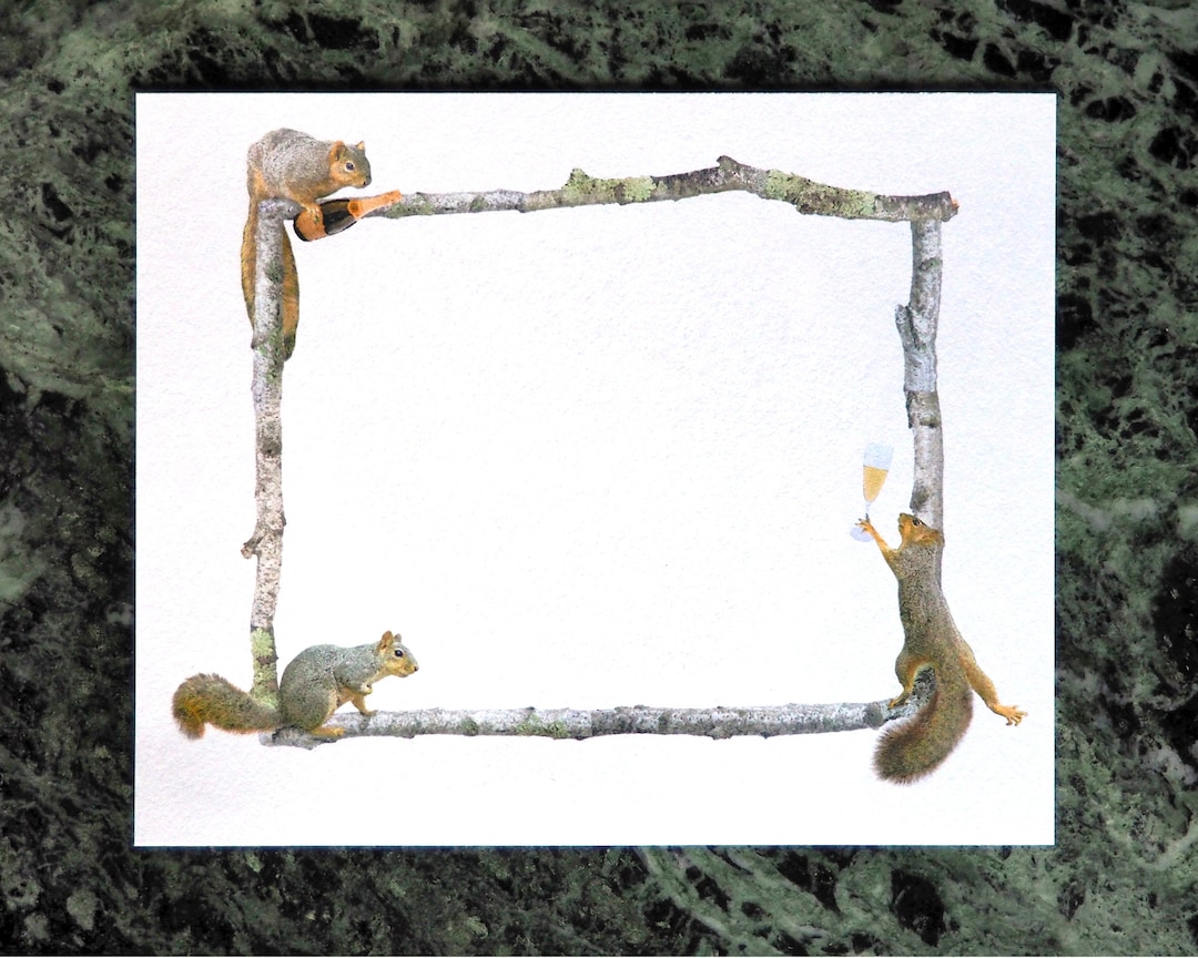 Party Squirrels Printable Border - Etsy