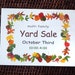 October Leaves Printable Border, Fall Digital Border - Etsy