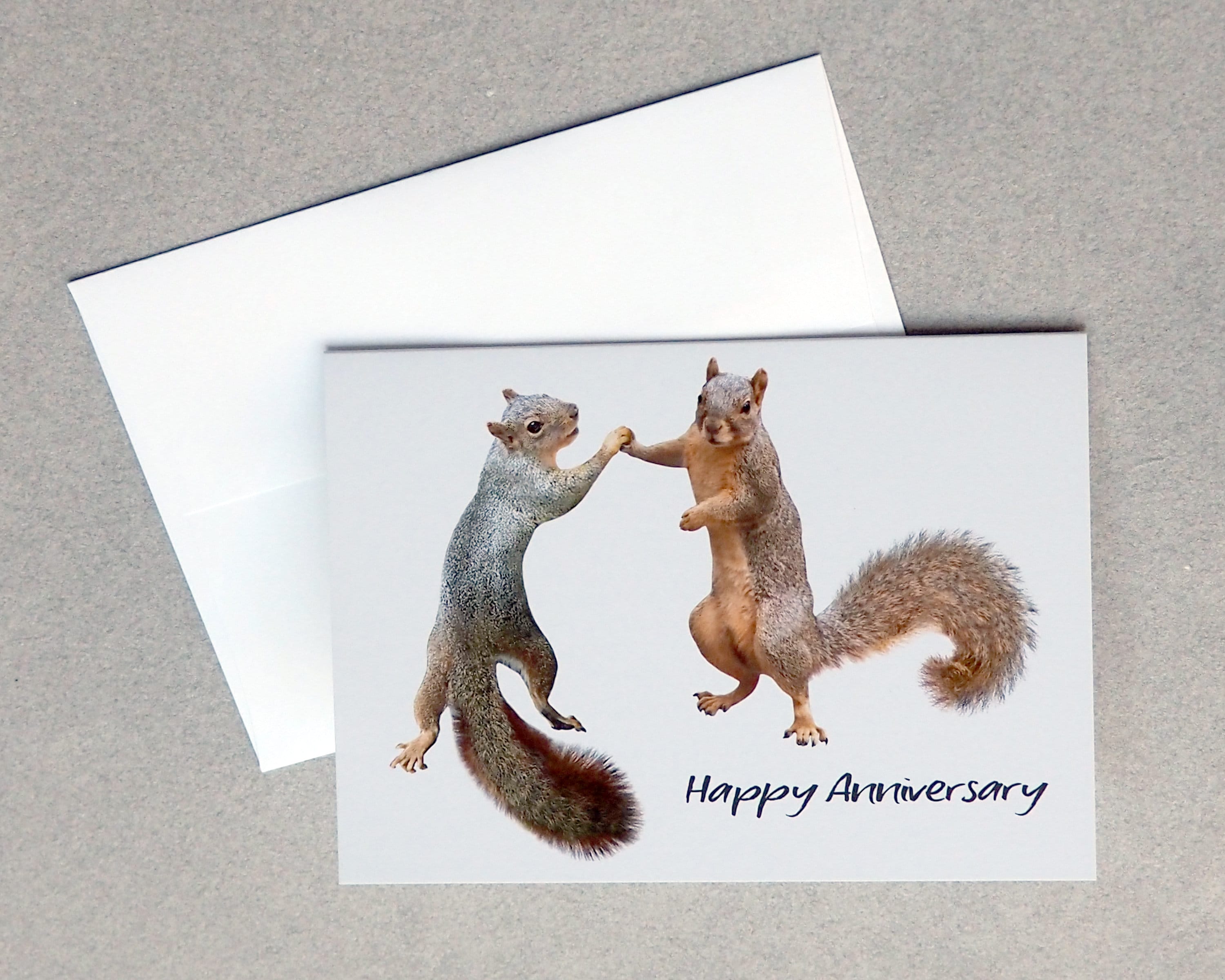 Squirrels Happy Anniversary Card - Etsy