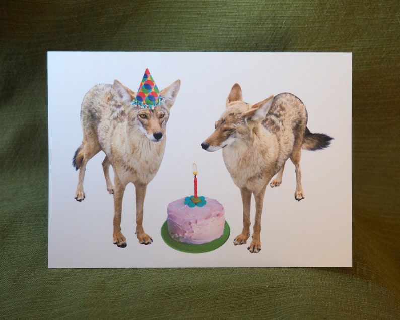 Coyotes Printable Birthday Card - Etsy