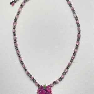 Colleen Toland Carmine Handbeaded Floral Pendant Necklace in Pretty ...