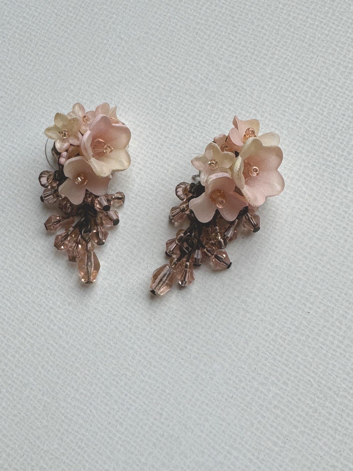 Colleen Toland Fairy Pink Trumpet Flower Earrings Handmade Romantic ...