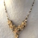 PARCHMENT VEE NECKLACE Handmade by Vintage Jewelry Designer Colleen ...