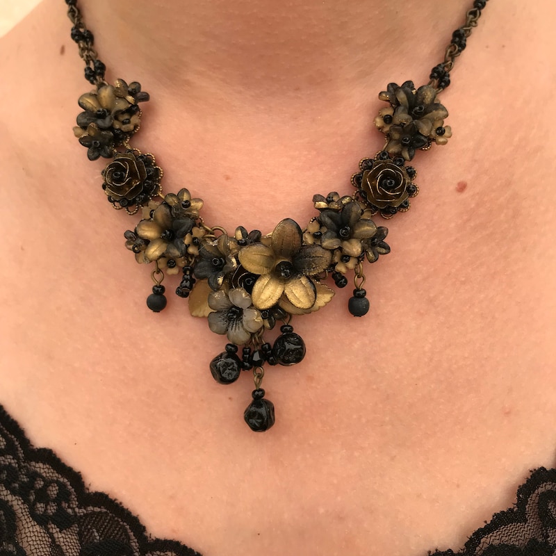 Black Onyx Flower - Etsy