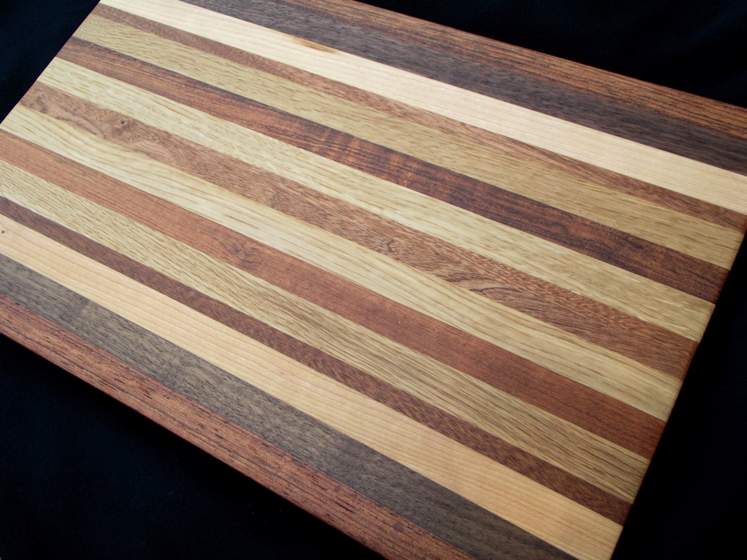 Butcher Block Cutting Board With Three or More Species. Each One is an ...