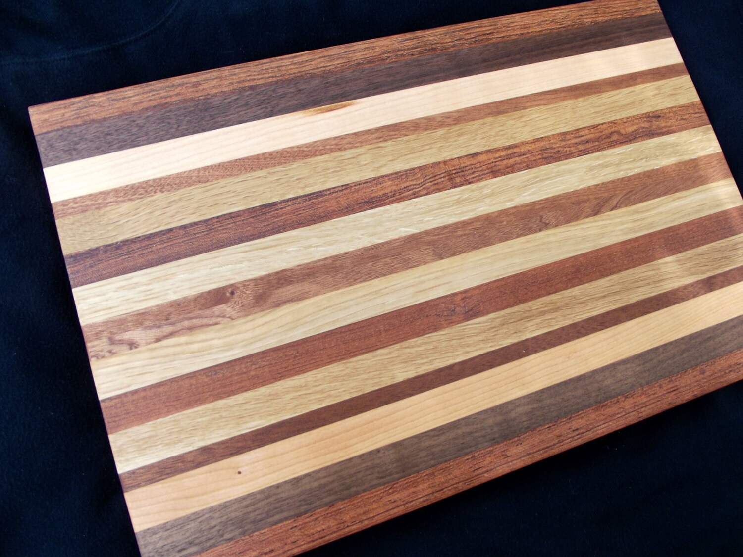 Butcher Block Cutting Board With Three or More Species. Each One is an ...