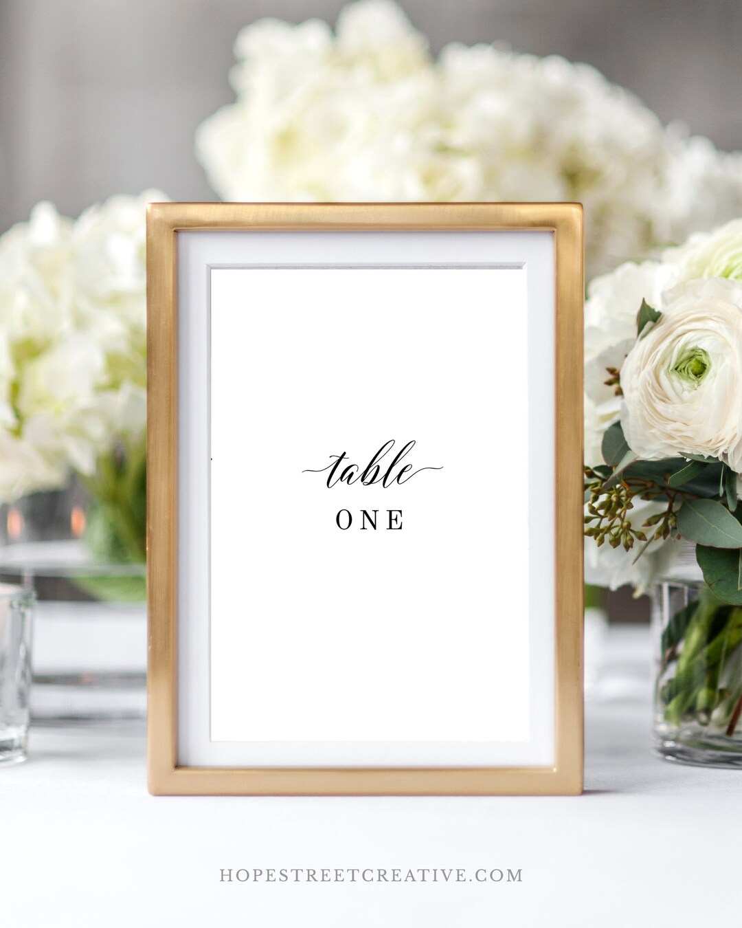 Classic Wedding Table Numbers Template, Printable Script Calligraphy ...