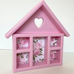 Pink Wood Shadow Box, Pink Wall Accent, Pink Wall Hanging Shelf, Pink ...