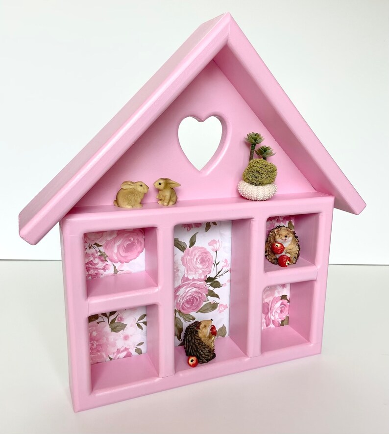 Pink Wood Shadow Box Pink Wall Accent Pink Wall Hanging - Etsy