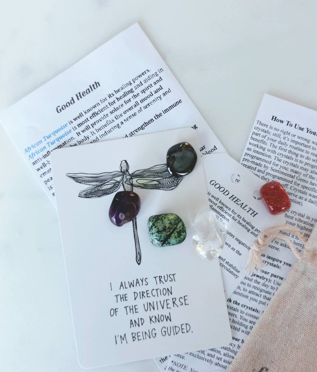 Good Health Crystal Kit - Wellness Affirmation Collection - Etsy