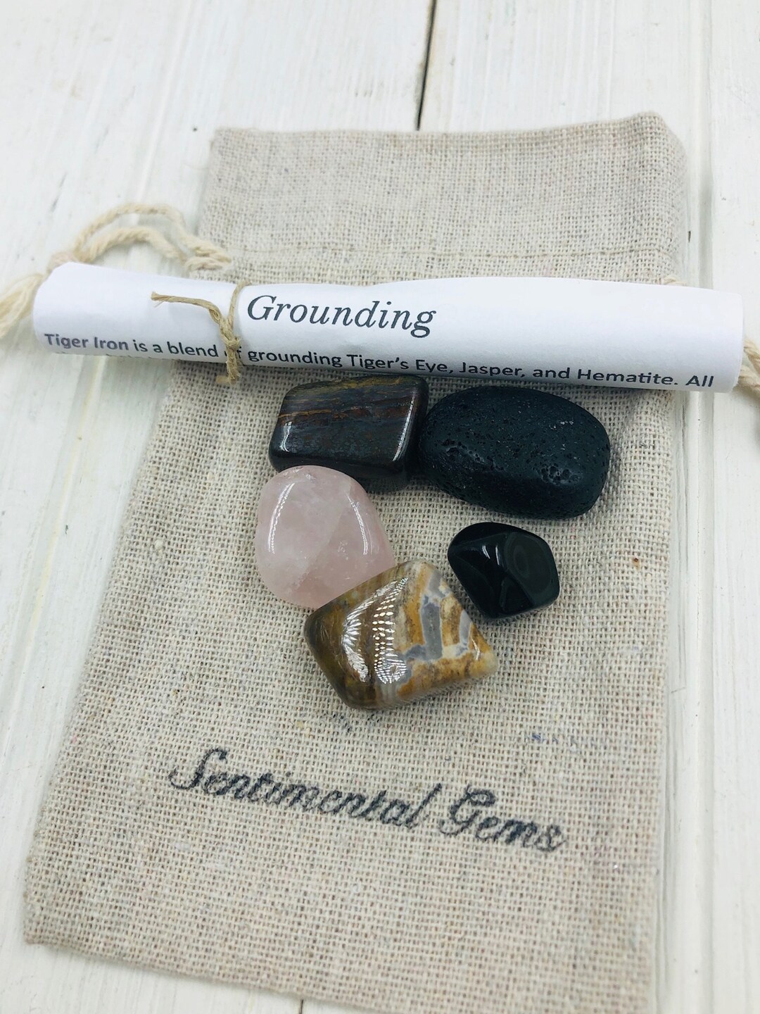 Sentimental Gems Grounding Crystal Kit - Etsy