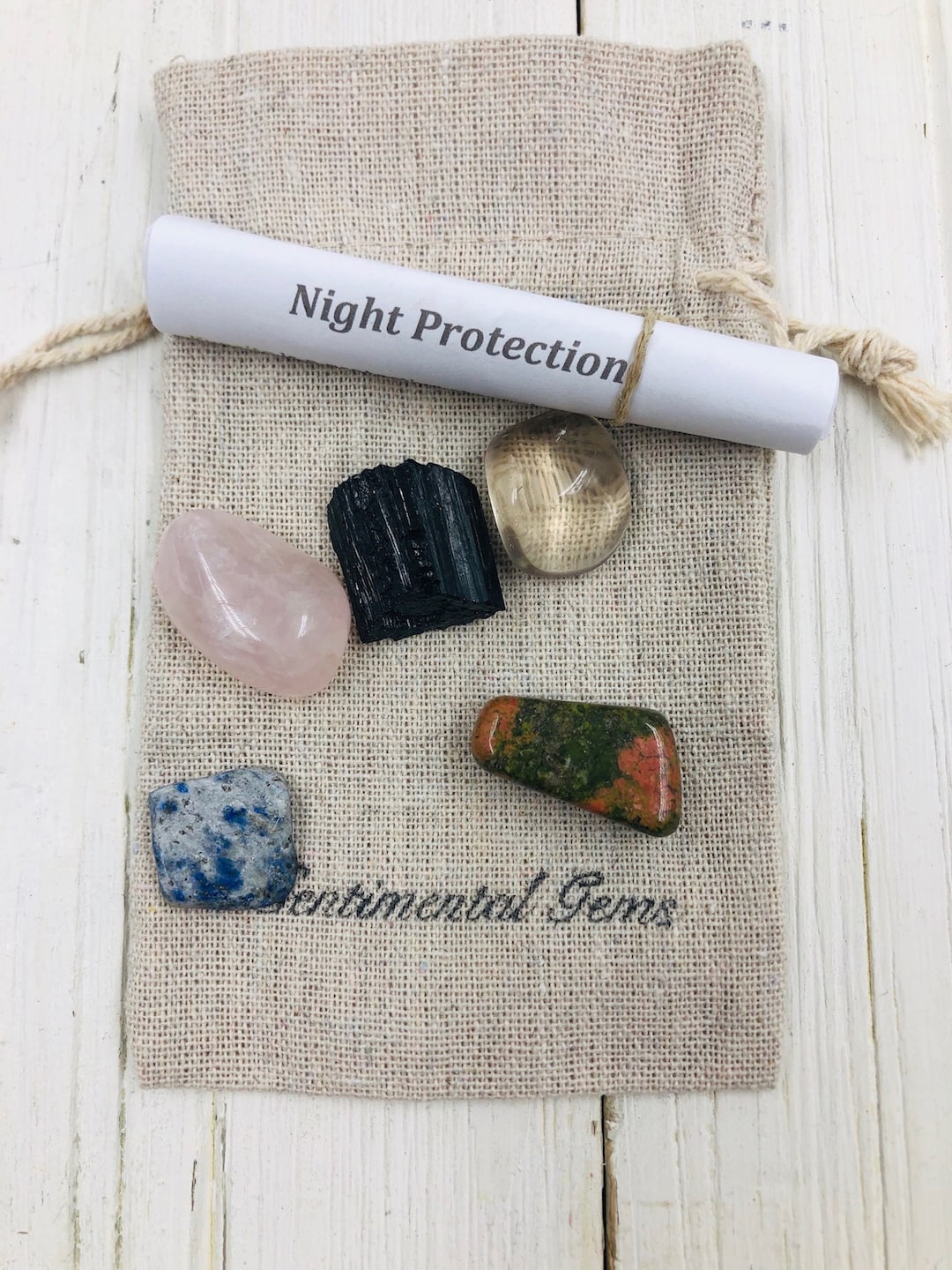 Night Protection Crystal Kit - Etsy
