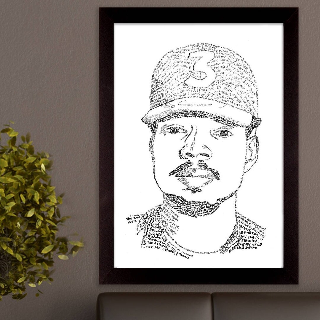 Chance the Rapper Lyric Poster - Etsy