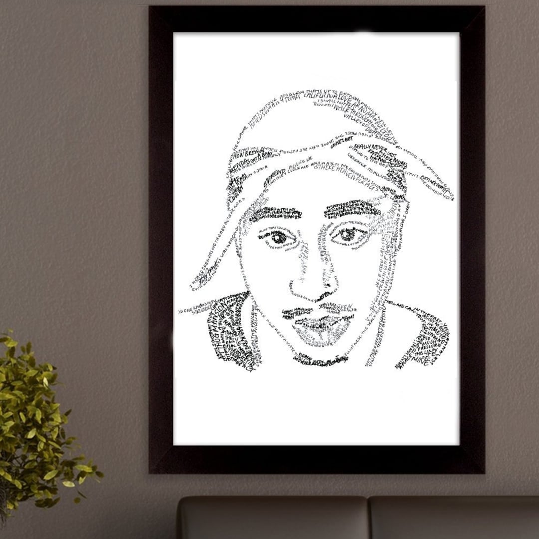 Tupac Lyric Poster - Etsy