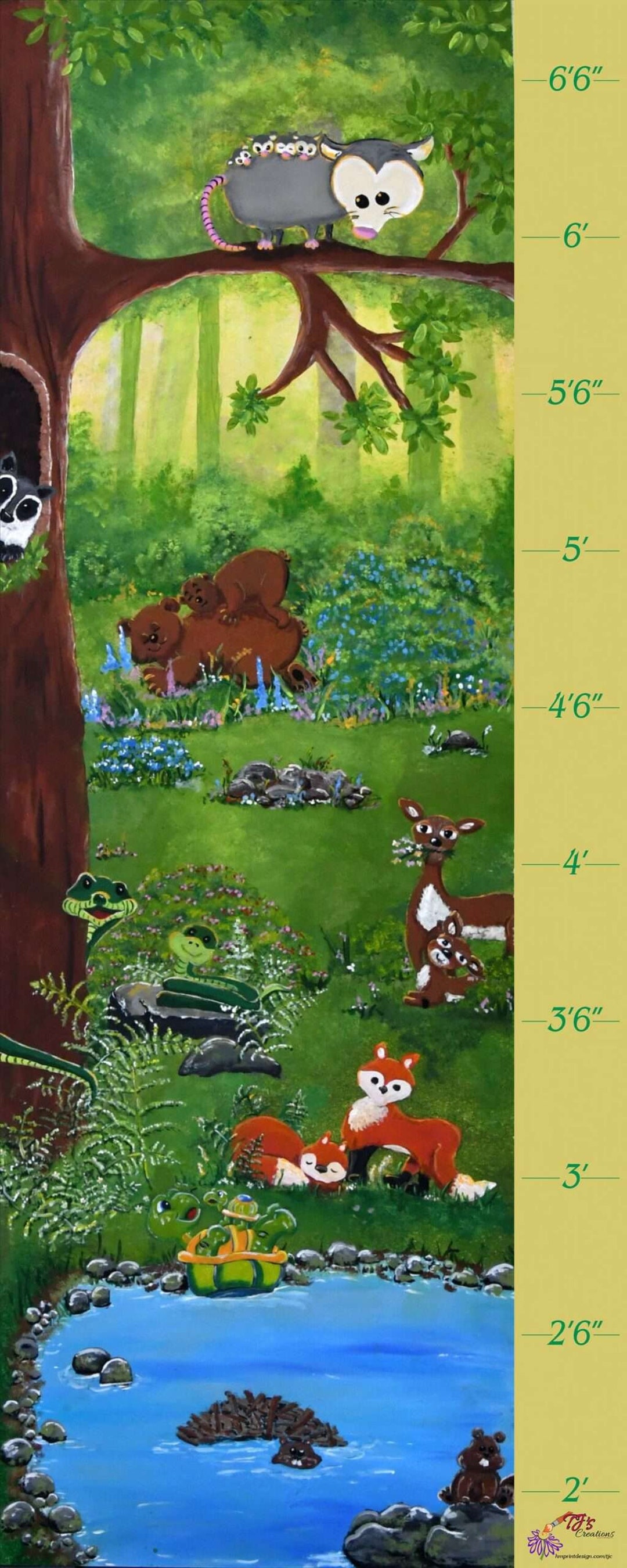 Woodland Growth Chart - Etsy