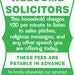Welcome Solicitors Sign Funny Door Sign Salespeople Sign - Etsy