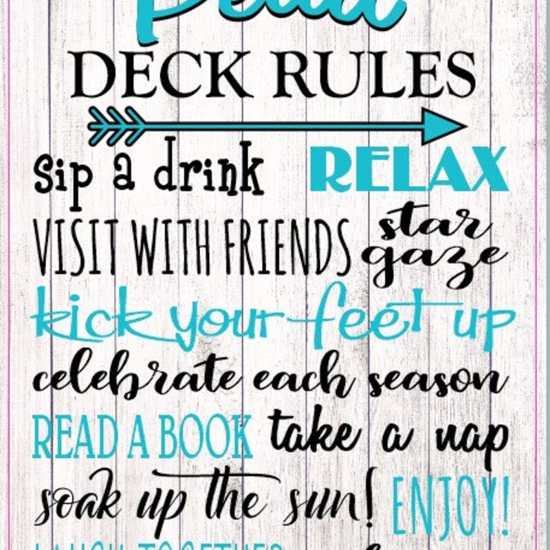 Deck Sign - Etsy